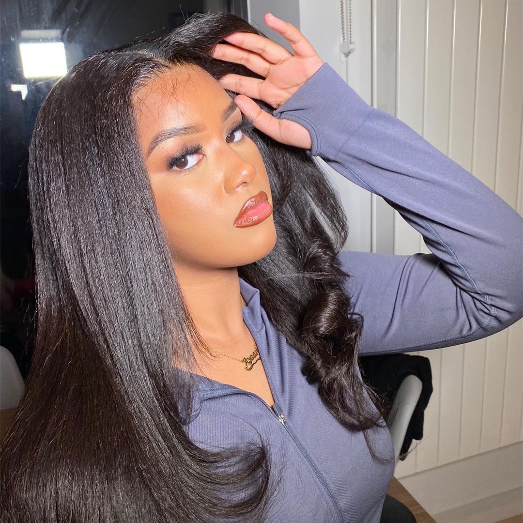 Kinky Straight Wear & Go Glueless 180% HD Lace Closure Wig | BGM Hair BGMgirl